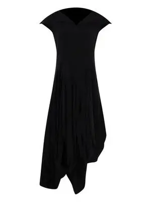 Yohji Yamamoto Asymmetric-hem Dress - Black