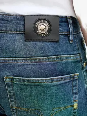 Versace Logo-patch Belt-loop Jeans