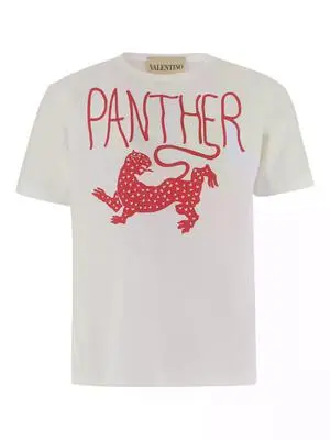 Valentino Garavani Graphic Panther T-shirt - Neutrals