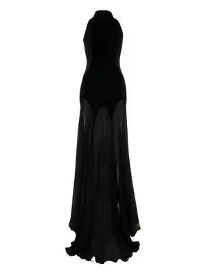 Alexander McQueen Sleeveless Maxi Dress - Black