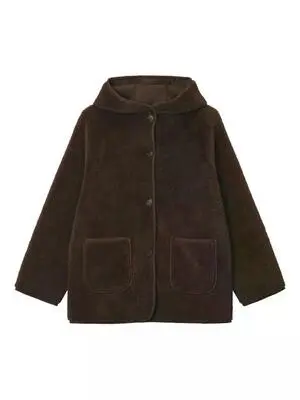 B+AB Patch-pocket Hooded Coat - Brown