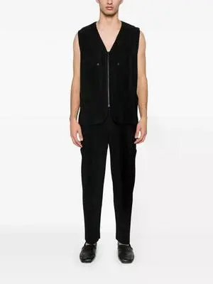 Issey Miyake Quarry Zipped Gilet - Black