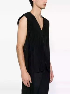 Issey Miyake Quarry Zipped Gilet - Black