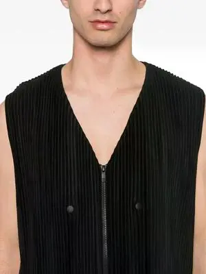 Issey Miyake Quarry Zipped Gilet - Black