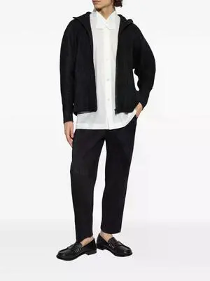 Issey Miyake Wickerwork Hooded Jacket - Black