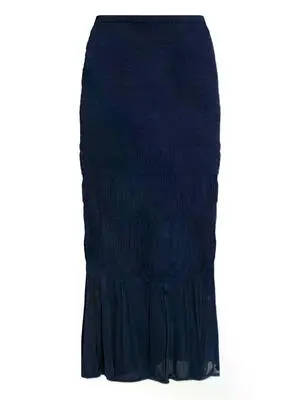 BY MALENE BIRGER Ilona Ruched Skirt - Blue