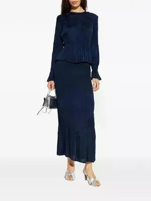 BY MALENE BIRGER Ilona Ruched Skirt - Blue