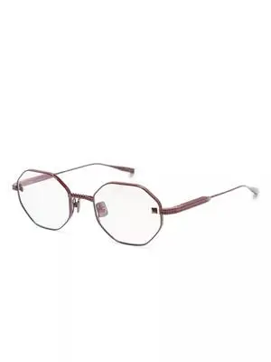 Valentino Garavani V-stud Geometric Frame Glasses