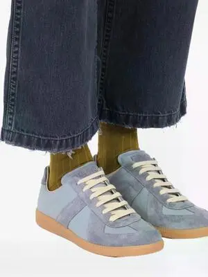 MAISON MARGIELA Replica Leather Sneakers - Grey