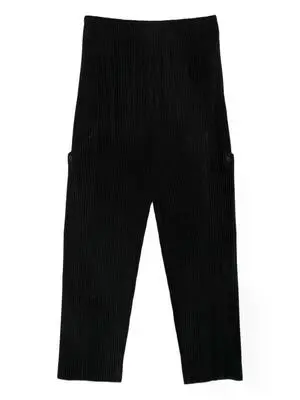 Issey Miyake Pleated Straight-leg Trousers