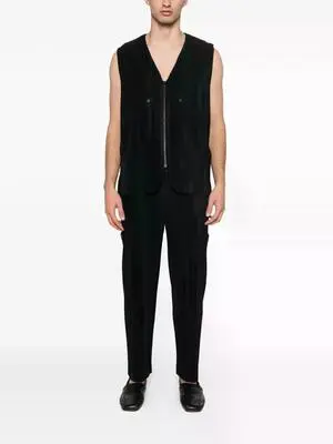 Issey Miyake Pleated Straight-leg Trousers