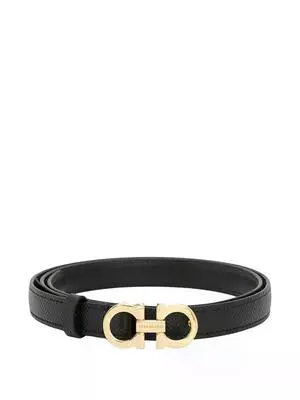 FERRAGAMO Leather Belt - Black