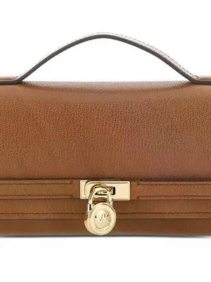 Michael Kors Hamilton Moderne Padlock-detail Clutch - Brown