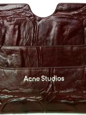 Acne Studios Leather Card Holder - Red