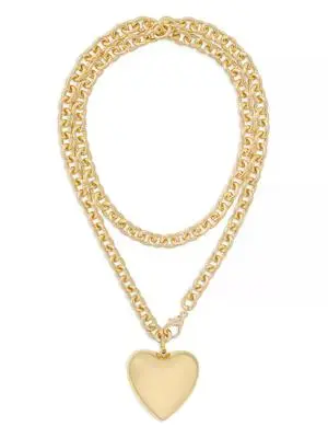 ROXANNE ASSOULIN Big Puffy Heart Charm Necklace - Gold