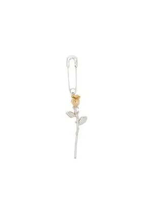 AMBUSH Rose Safety-pin Earring - Silver