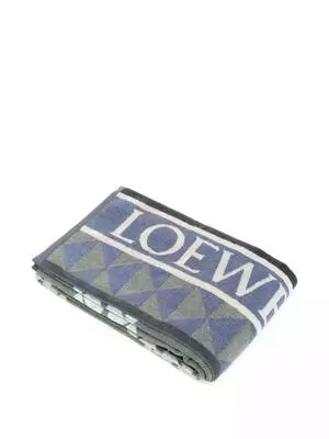 Loewe 90x185 Triangle Graphic Towel - Blue