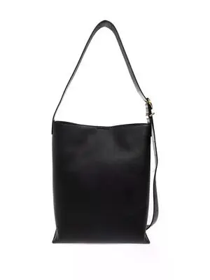 JIL SANDER Leather Strap Shoulder Bag - Black