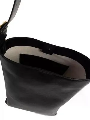 JIL SANDER Leather Strap Shoulder Bag - Black