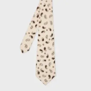 Paul Smith Paisley Neck Tie - Orange