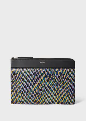 Paul Smith Abstract Checkerboard Document Case