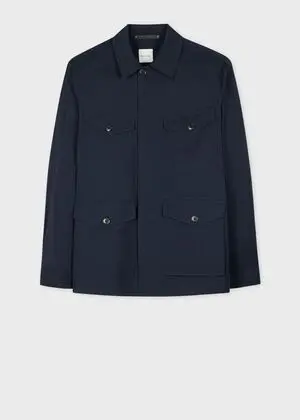 Paul Smith Stretch-wool Seersucker Field Jacket