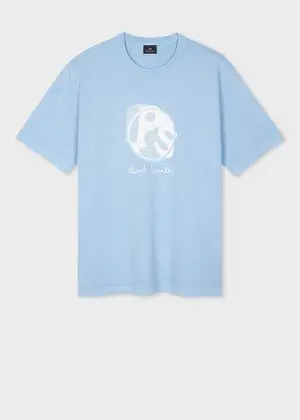 Paul Smith Pale Organic Cotton Ps Logo T-shirt