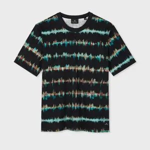 Paul Smith Organic Cotton 'blurred Stripe' T-shirt