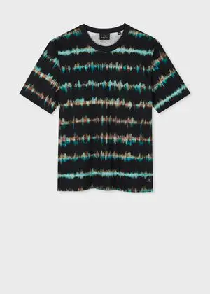 Paul Smith Organic Cotton 'blurred Stripe' T-shirt