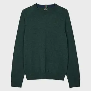Paul Smith Dark Merino Wool Raglan Sweater - Green
