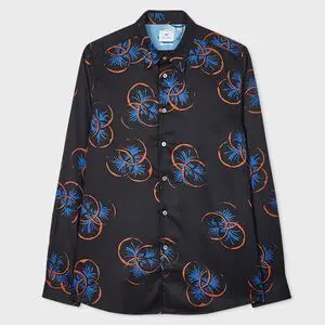 Paul Smith Drinks' Print Lyocell Shirt
