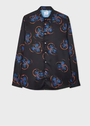 Paul Smith Drinks' Print Lyocell Shirt