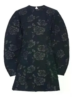 ROTATE BY BIRGER CHRISTENSEN Floral-jacquard Mini Dress