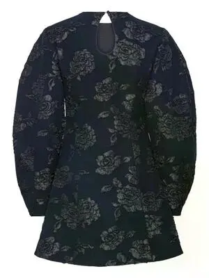 ROTATE BY BIRGER CHRISTENSEN Floral-jacquard Mini Dress