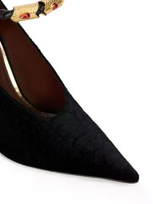 Roberto Cavalli Braided Strap Pumps - Black