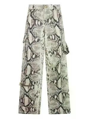 Roberto Cavalli Printed Cargo Pants