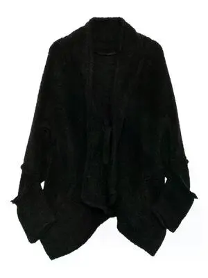 LIMI FEU Loop Inlay Frilled Collar Jacket - Black