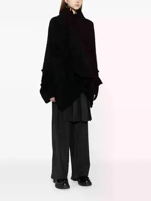 LIMI FEU Loop Inlay Frilled Collar Jacket