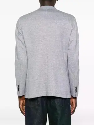 LATORRE Herringbone-pattern Blazer - Blue