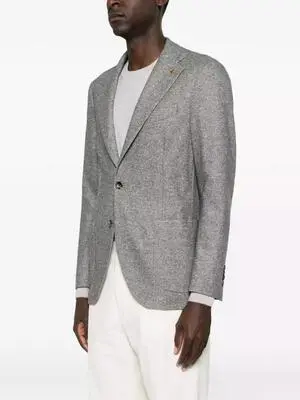 LATORRE Notched-lapel Single-breasted Blazer - Grey