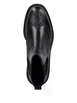 Hugo Lysander Brogue-detail Chelsea Boots