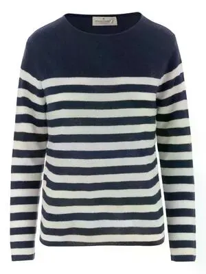 Bruno Manetti Striped Crew-neck Sweater