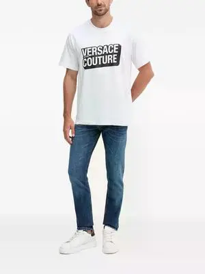 Versace Logo-patch Belt-loop Jeans
