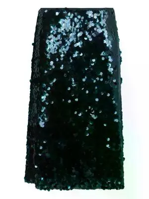Vince Bias Sequin-embellished Midi Skirt