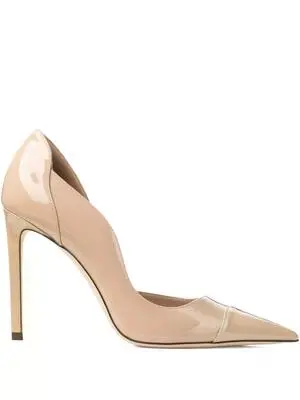 JIMMY CHOO Brigitte 100 Pointed Pumps - Neutrals