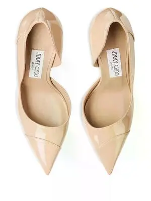 JIMMY CHOO Brigitte 100 Pointed Pumps - Neutrals