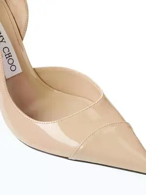 JIMMY CHOO Brigitte 100 Pointed Pumps - Neutrals