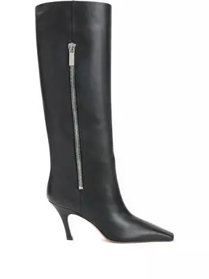 Amina Muaddi Zip Up Boots For Women