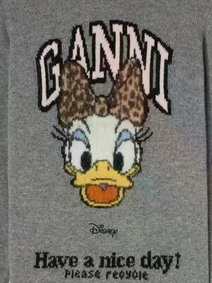 GANNI X Disney Graphic Knit Sweater - Grey