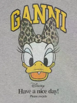 GANNI X Disney Daisy Duck Graphic T-shirt - Grey